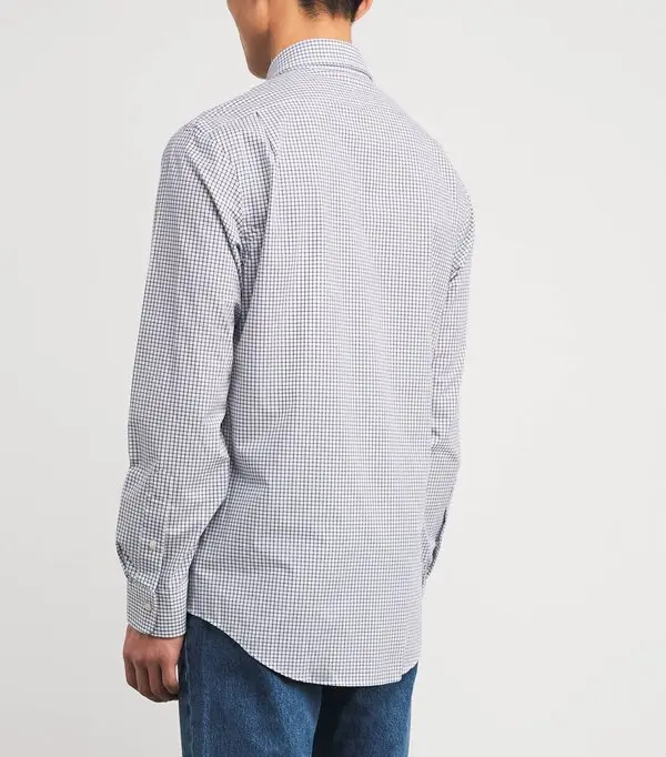 Polo Ralph Lauren Cotton Poplin Check Shirt - Navy