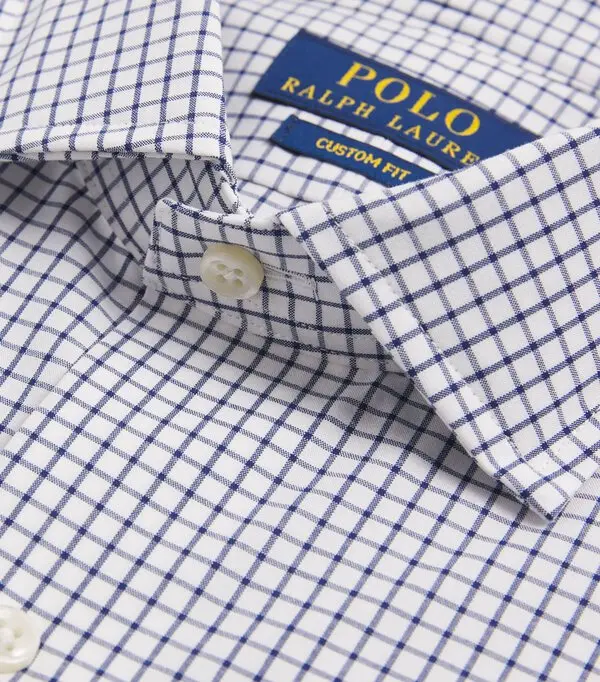 Polo Ralph Lauren Cotton Poplin Check Shirt - Navy