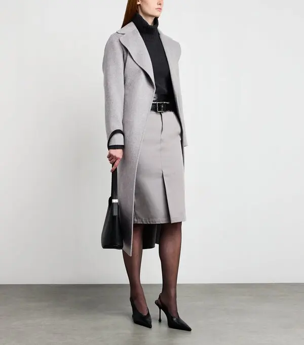 Max Mara Virgin Wool-cashmere Wrap Coat