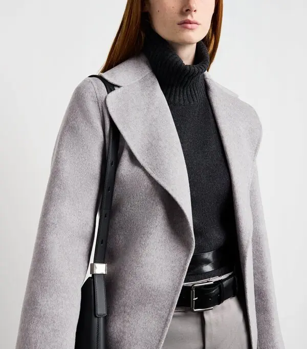 Max Mara Virgin Wool-cashmere Wrap Coat