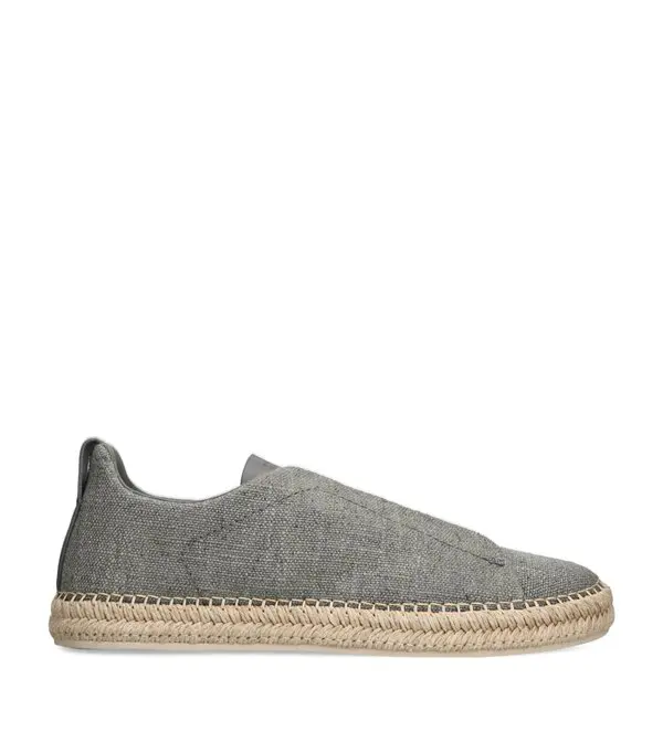 Zegna Canvas Triple Stitch Espadrilles
