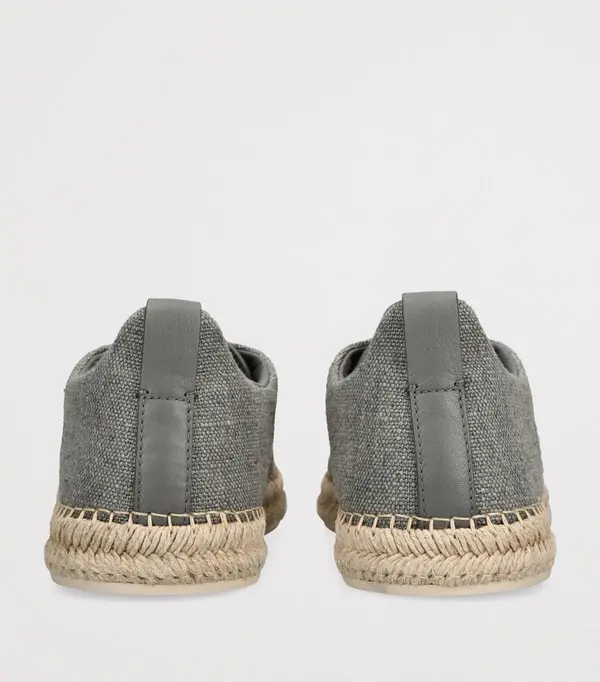 Zegna Canvas Triple Stitch Espadrilles