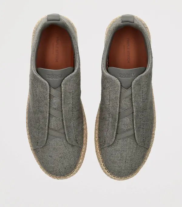 Zegna Canvas Triple Stitch Espadrilles