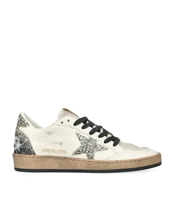 GOLDEN GOOSE Suede Ball Star Sneakers - White