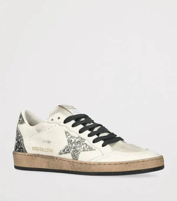 GOLDEN GOOSE Suede Ball Star Sneakers - White