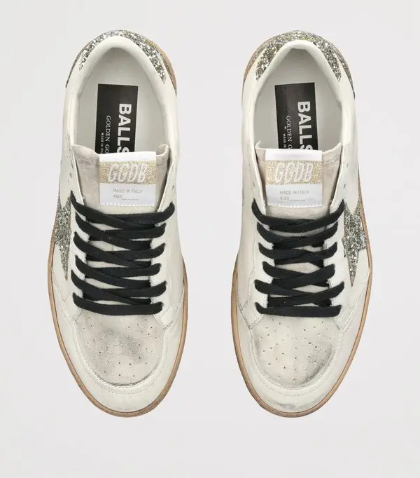 GOLDEN GOOSE Suede Ball Star Sneakers - White