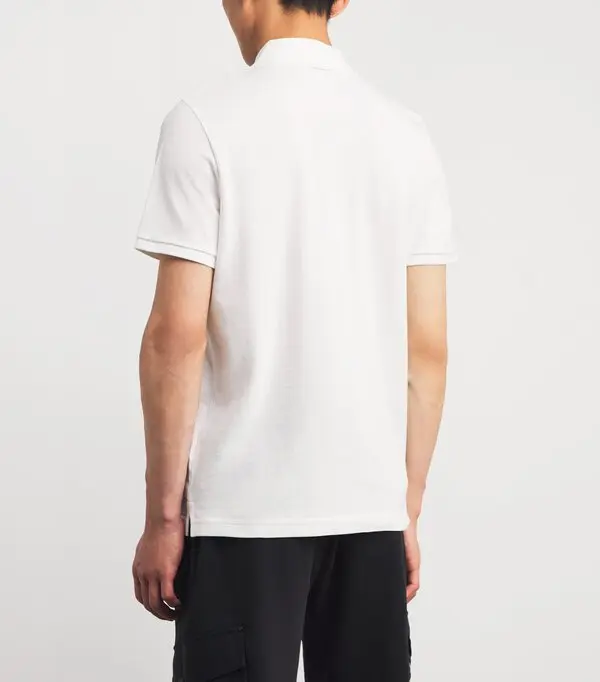 Moose Knuckles Logo Polo Shirt - White