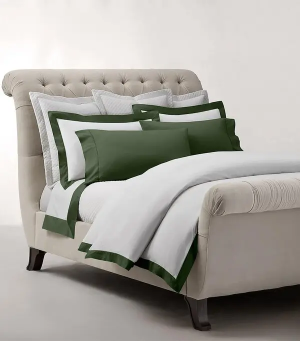 Ralph Lauren Cotton Langdon Super King Duvet Cover - Green