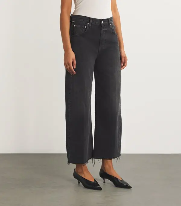 Citizens Of Humanity Ayla Cropped Jeans - Black