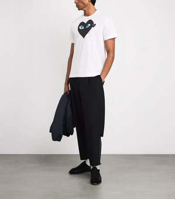Play Comme Des Garcon Heart Logo T-shirt - Black