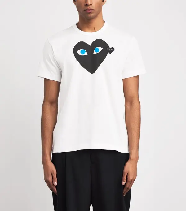 Play Comme Des Garcon Heart Logo T-shirt - Black