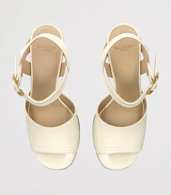 Valentino Garavani Fawcette 100 Heeled Sandals - Beige