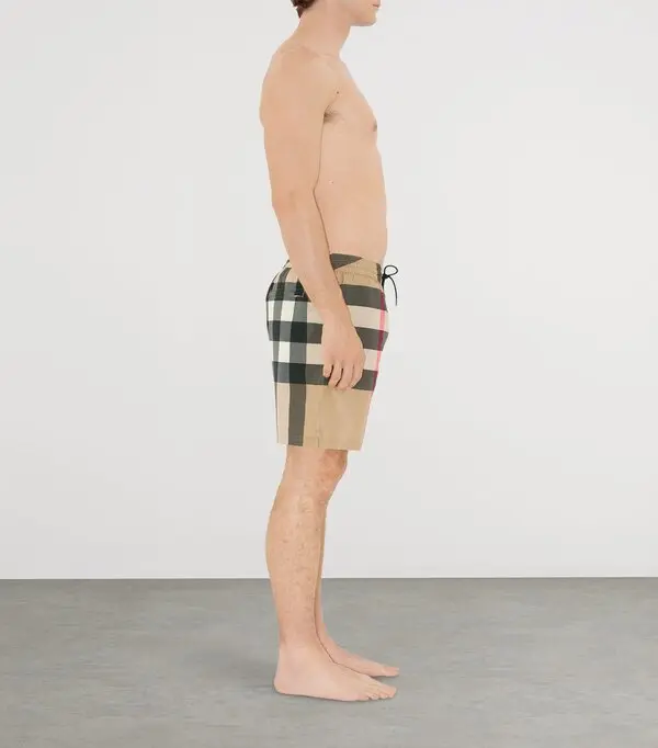 Burberry Check Swim Shorts - Beige
