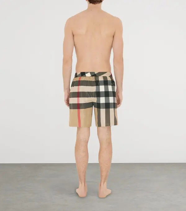 Burberry Check Swim Shorts - Beige
