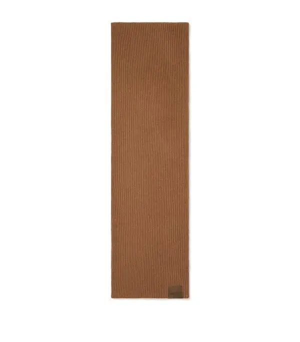 TOM FORD Cashmere Logo Scarf - Brown