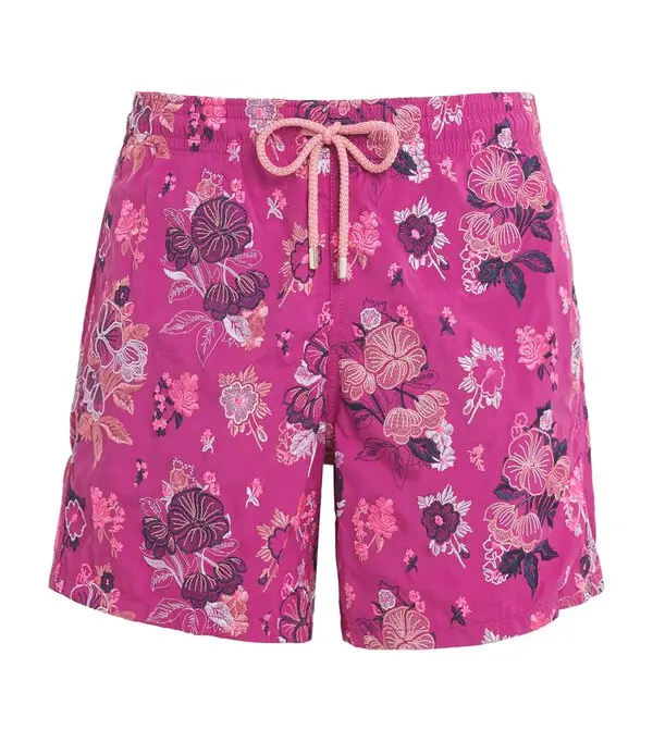 Vilebrequin Embroidered Mistral Swim Shorts - Pink