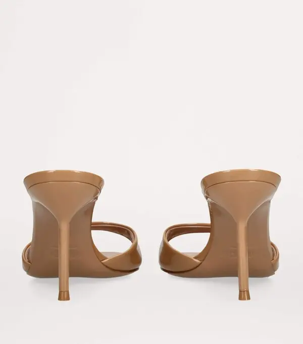 Paris Texas Lidia Patent Leather Mules - Beige