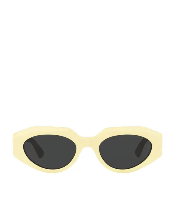 Bottega Veneta Oval Sunglasses - Yellow