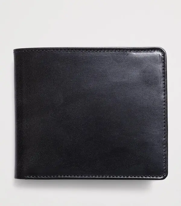 SWAINE Leather Bifold Wallet - Black