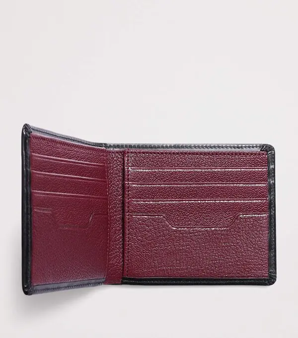 SWAINE Leather Bifold Wallet - Black