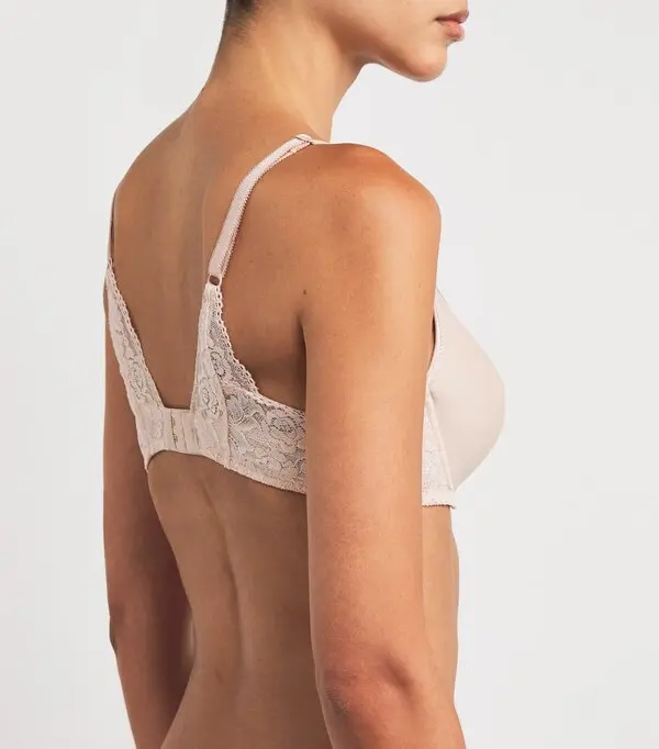AUBADE Lace-trim Rosessence T-shirt Bra - Beige