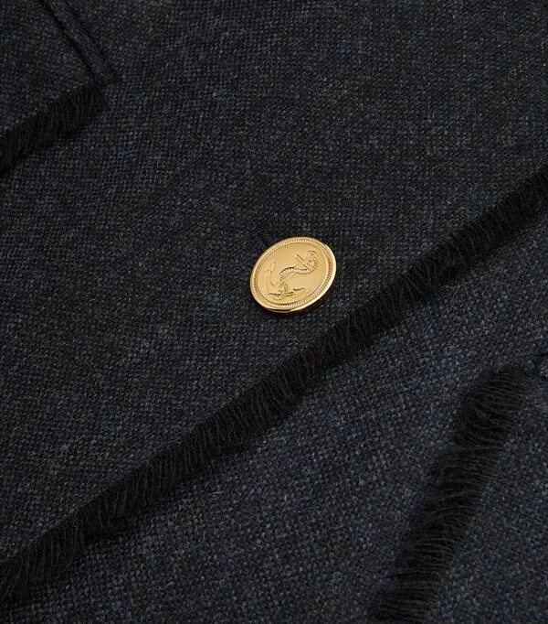 Thom Browne Tailored Wide-lapel Overcoat - Navy