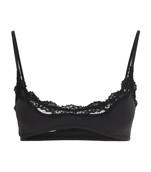 SKIMS Fits Everybody Scoop-neck Bralette - Black