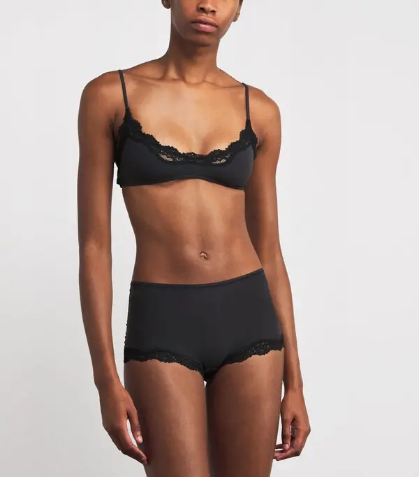 SKIMS Fits Everybody Scoop-neck Bralette - Black