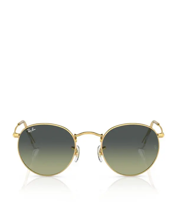 Ray-ban Round Metal Sunglasses - Gold