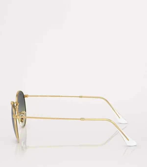 Ray-ban Round Metal Sunglasses - Gold