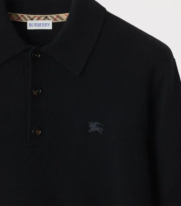 Burberry Cashmere Ekd Polo Shirt