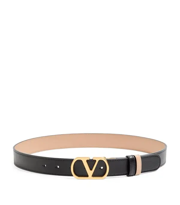 Valentino Garavani Reversible Vlogo Signature Belt - Black