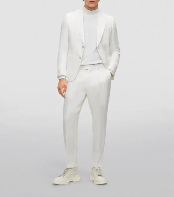 BOSS Linen Tailored Trousers