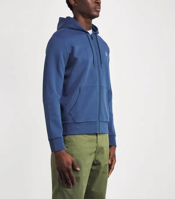 Polo Ralph Lauren Tech Knit Zip-up Hoodie - Blue