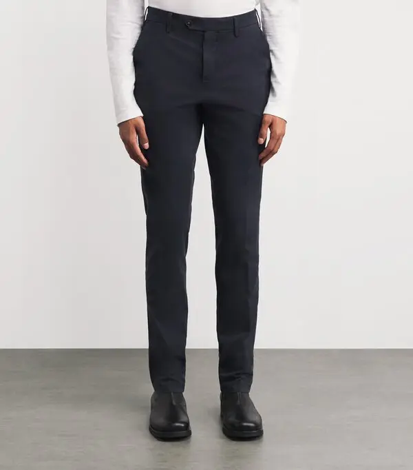 Canali Stretch-cotton Straight Chinos