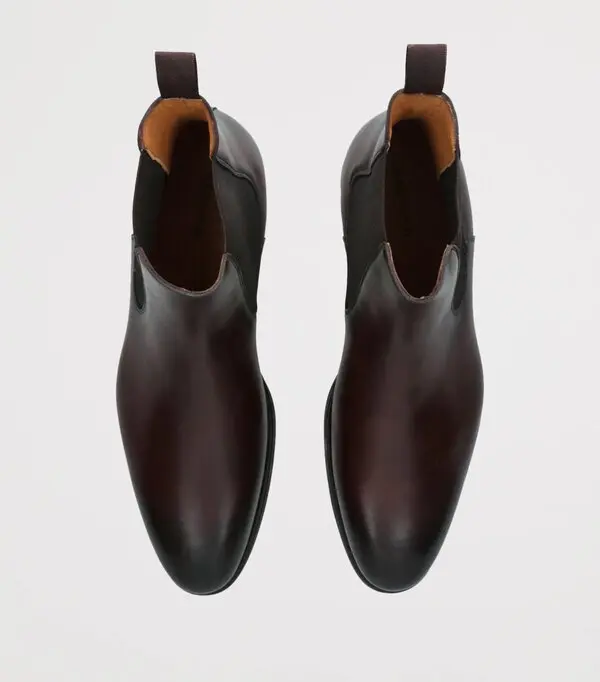 Magnanni Suede Madison Chelsea Boots - Black