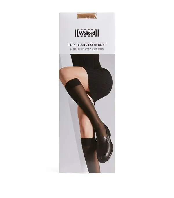 Wolford Satin Touch 20 Knee-high Stockings - Beige