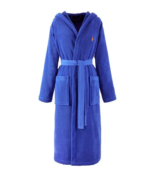 Ralph Lauren Polo Player Bathrobe - Blue