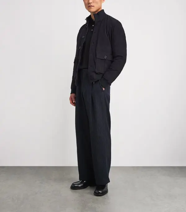 VALSTAR Valstarino Suede Bomber Jacket