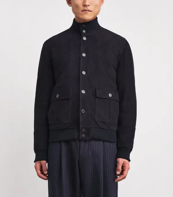VALSTAR Valstarino Suede Bomber Jacket