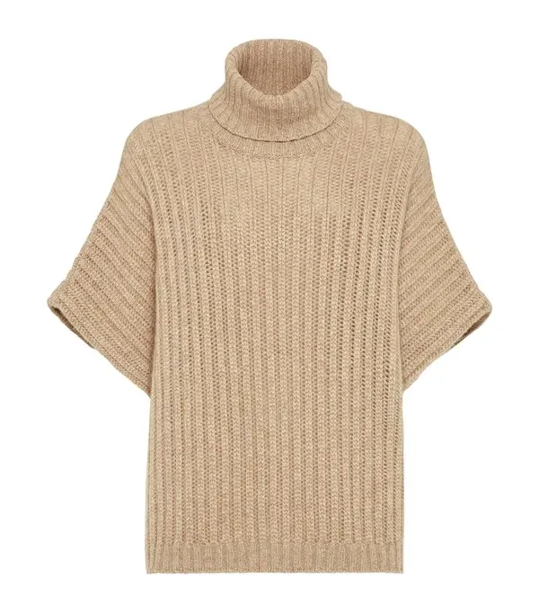 Brunello Cucinelli Cashmere Rollneck Sweater - Beige