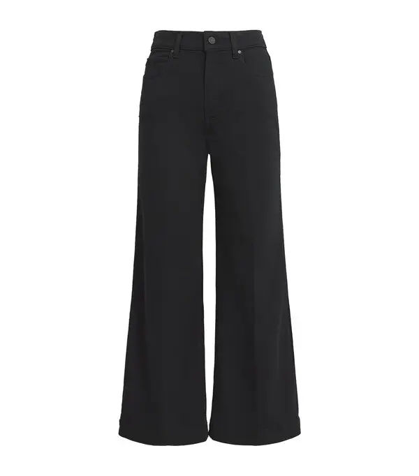 Paige Anessa Wide-leg Jeans - Black