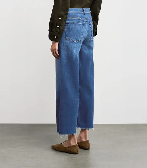 Citizens Of Humanity Cropped Lyra Wide-leg Jeans - Blue