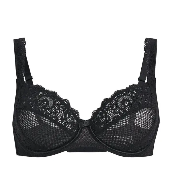 Maison Lejaby Lace Gaby Underwired Bra - Black