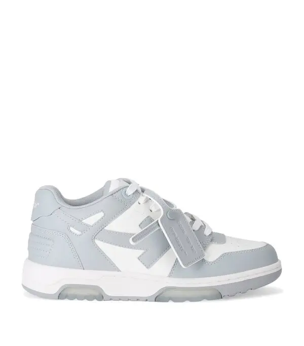 Off-White Leather Out Of Office Sneakers - Grey