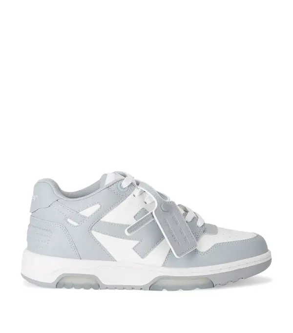 Off-White Leather Out Of Office Sneakers - Grey