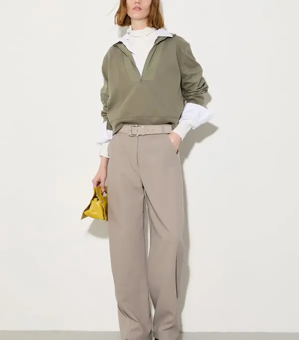 Max & Co. Cotton Jersey-blend Half-zip Sweatshirt