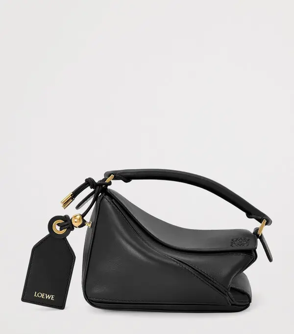 Loewe X Paula's Ibiza Mini Lambskin Puzzle Top-handle Bag - Black
