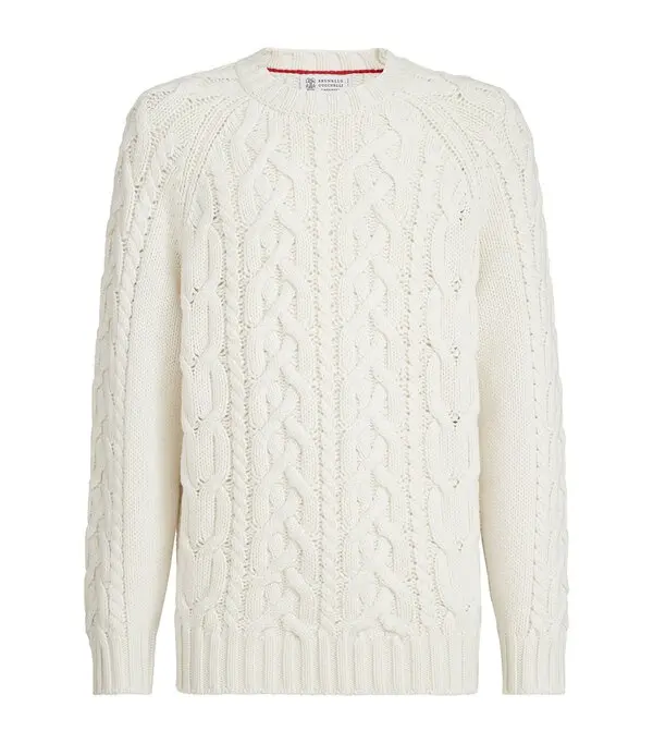 Brunello Cucinelli Cashmere Cable-knit Sweater