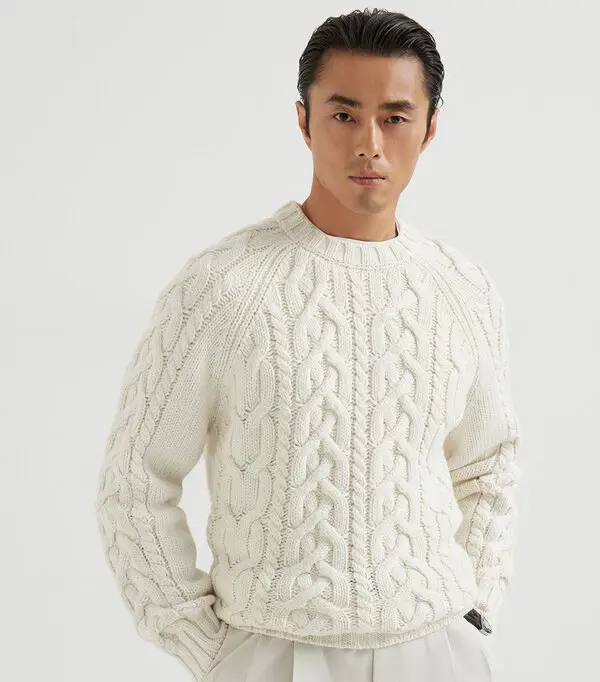Brunello Cucinelli Cashmere Cable-knit Sweater